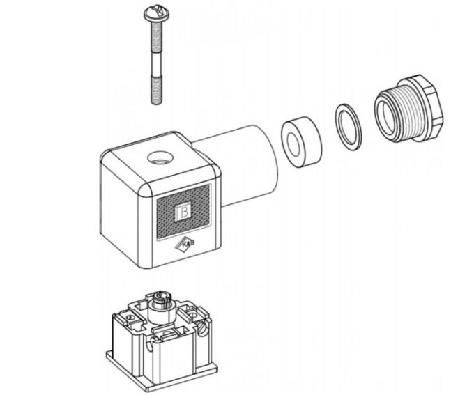 DIN 43650 Solenoid Connectors Type C 10A IP65 Waterproof Connector DIN 43650 Solenoid Connectors Type C 10A IP65 Waterproof Connector