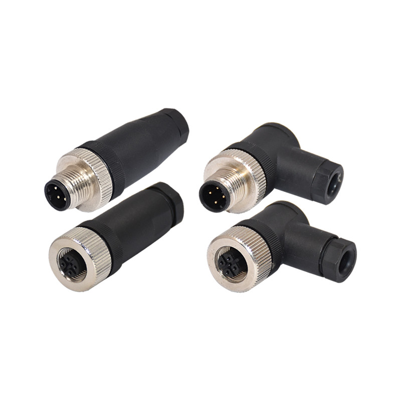 A B D Code 3 - 17 Pin M12 Connector Waterproof Male Female Plastic ...