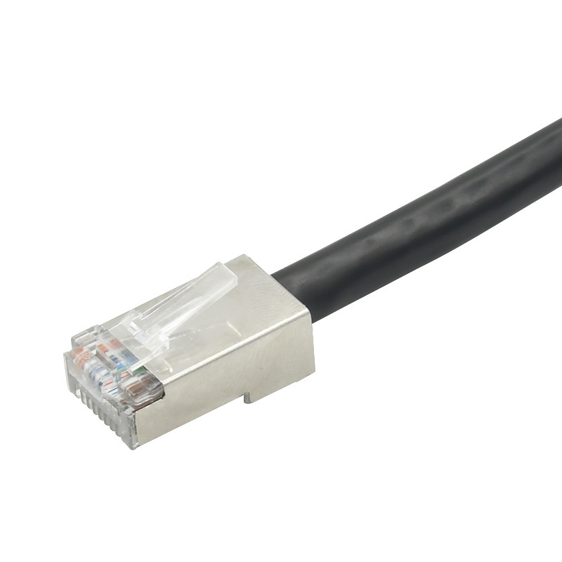 Network 8 Pin Waterproof Rj45 Jack Plastic Straight Male To Female Rj45 ...