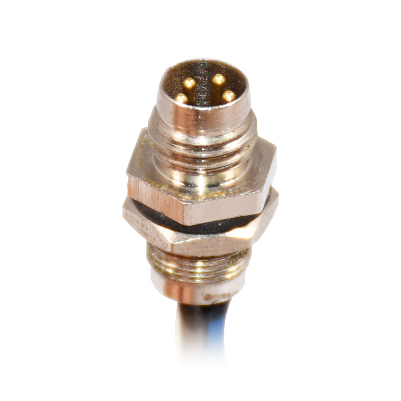 2 3 4 5 Pin M8 Circular Connector Sensor Plug IP67 Panel Front Mount Socket