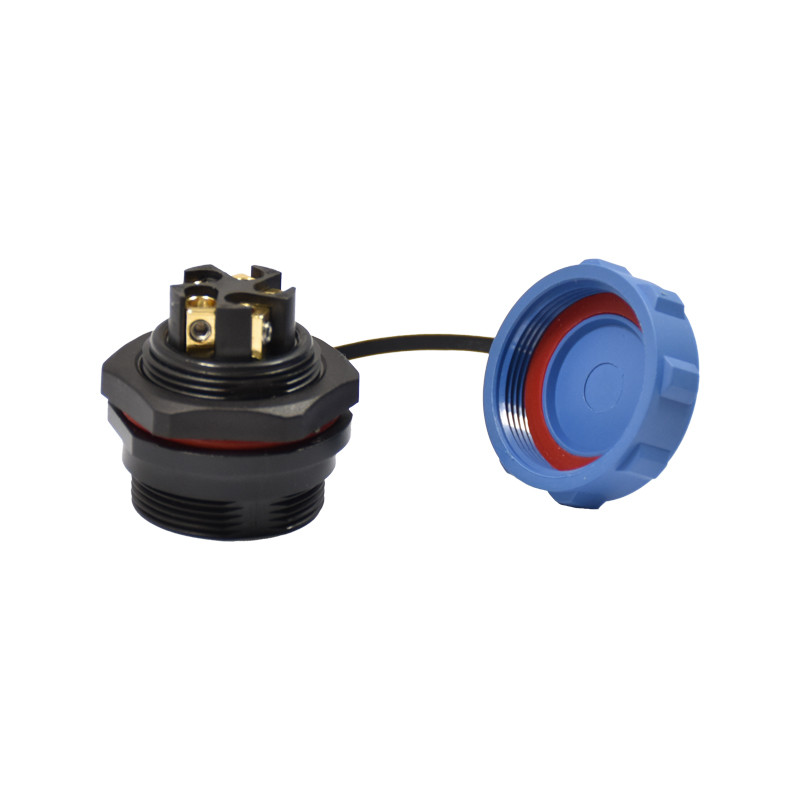 Waterproof Plug And Socket Connector 500V 30A Panel Mount Type