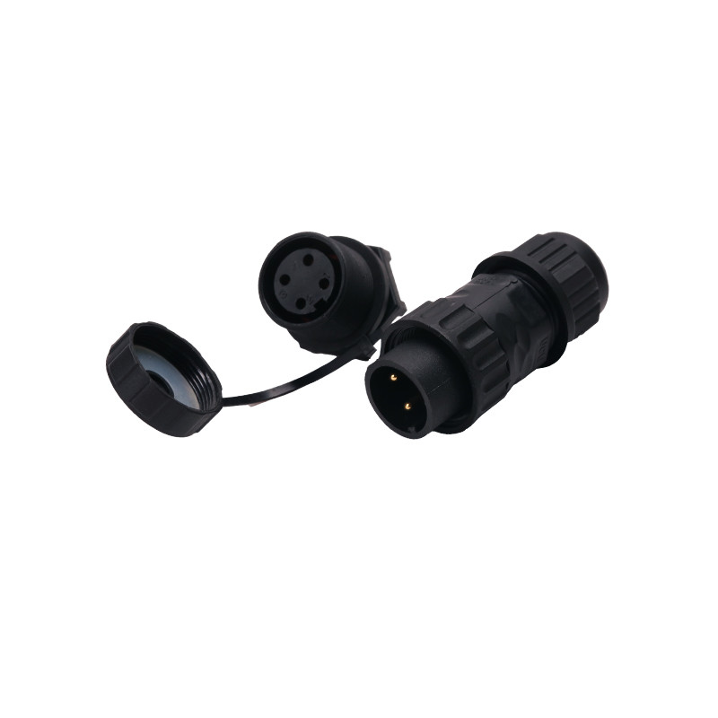 IP68 Waterproof Connector 2pins Male Assembly To 4 Pin Panel Mount ...