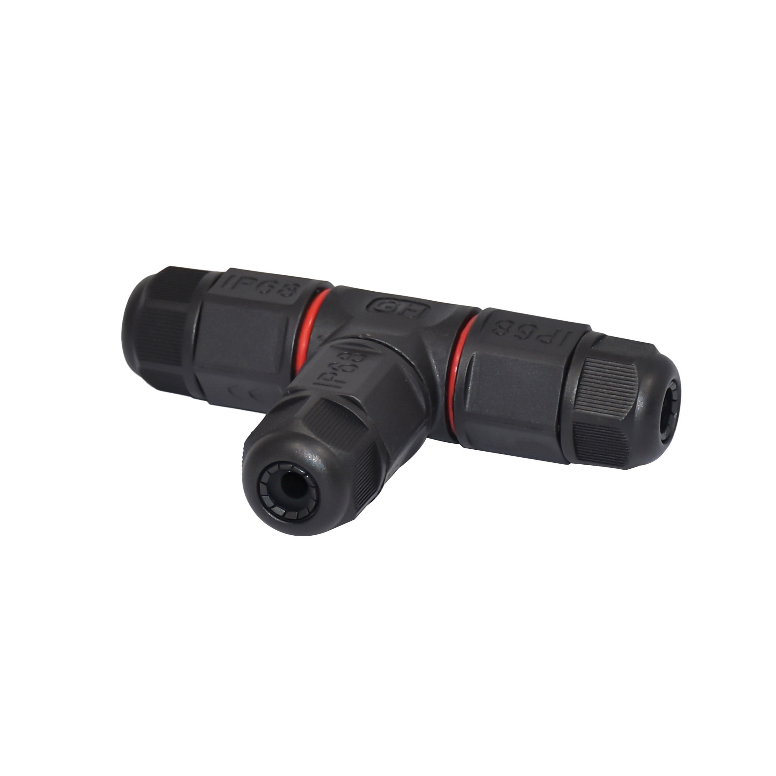IP67 LED Waterproof Connector 3 Ways 2 Pins Water Resistant Cable Connector