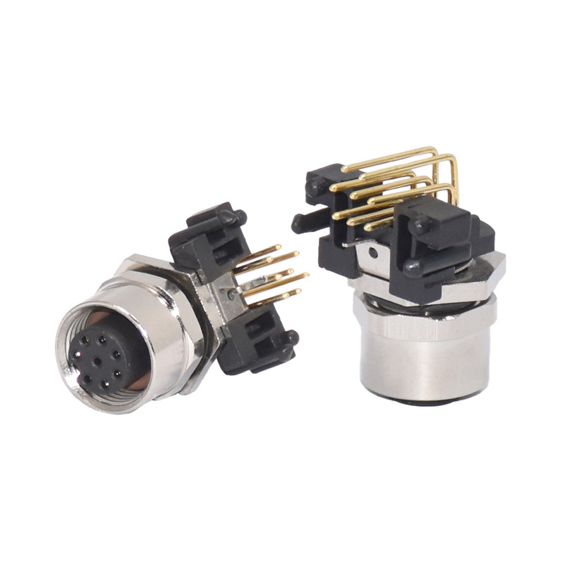 Electrical Screw Male Female Panel Mount M12 Connector 3Pin 4Pin 5Pin A ...