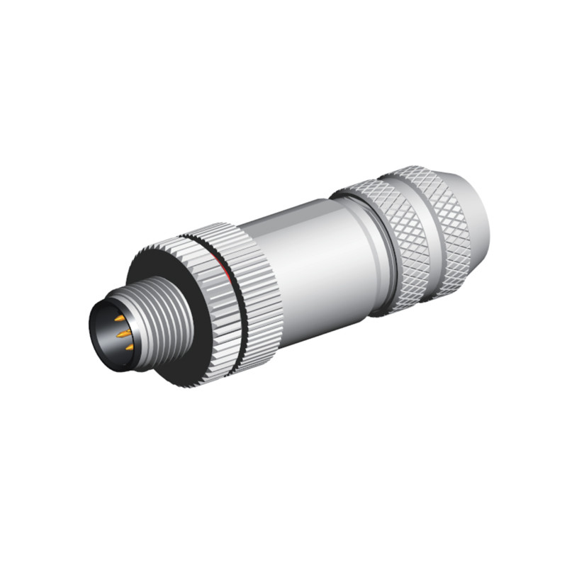 Metal Electric Plug M12 Waterproof Circular Connector 4 Pin 2 Pin 3 Pin ...