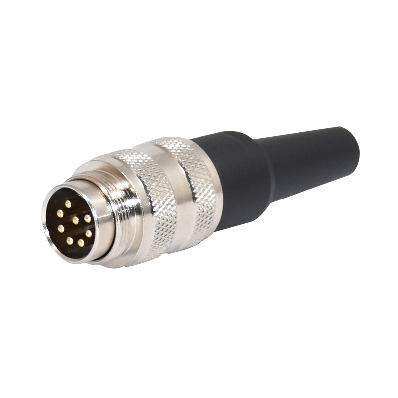 IP67 M16 8 Pin Connector PA66 Straight Male Female Connector For Military