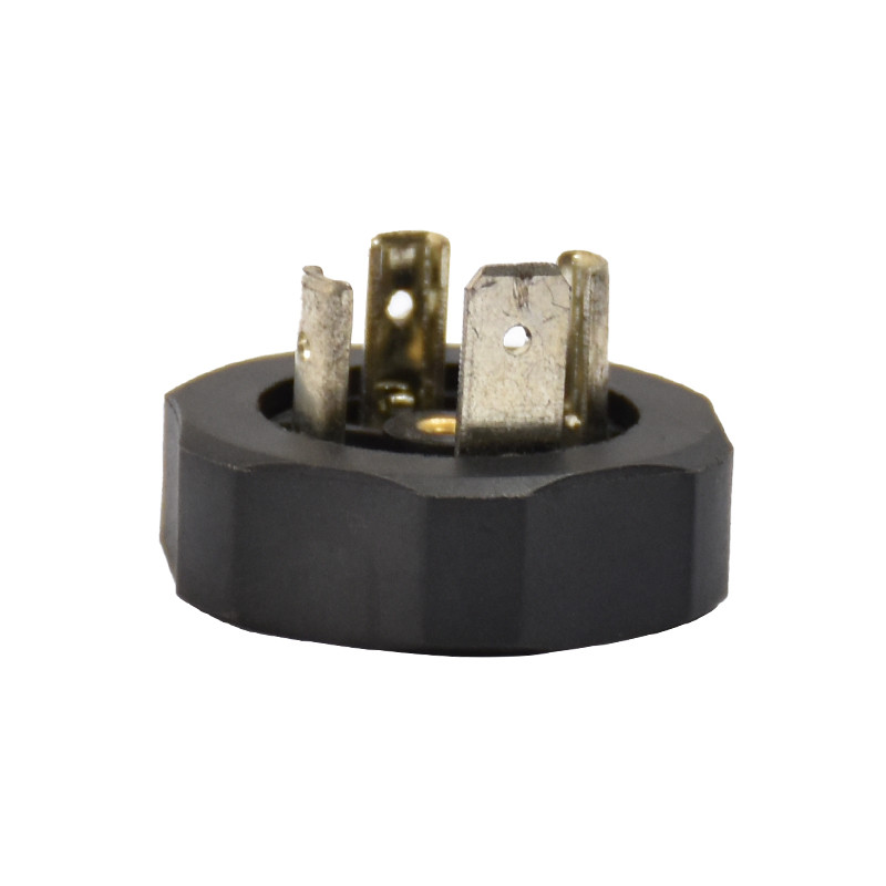 16A Rohs PA66 Solenoid Value Circular Connector Base A Type PA GF