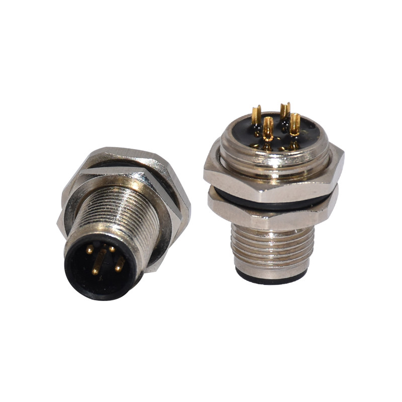 PVC PA Epoxy Resin M12 Waterproof Connector 5P 8P Straight Sensor A/B/D ...