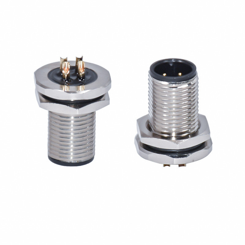 Industrial M12 3 - 17 Pin A B Code Sensor Solder Pcb Screw Thread M8 ...