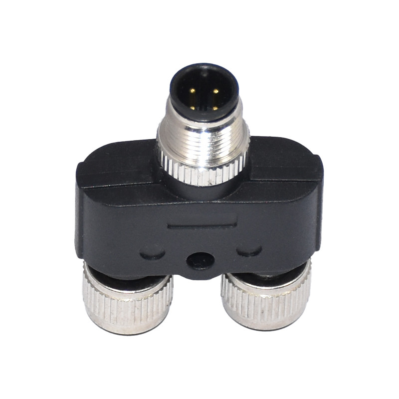 Waterproof M12 Y Connector Male To Female Sensor Actuator Connector