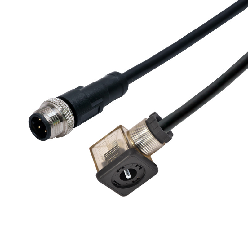 Rigoal Waterproof Sensor Cable M12 Connector To A Type Solenoid Valve ...
