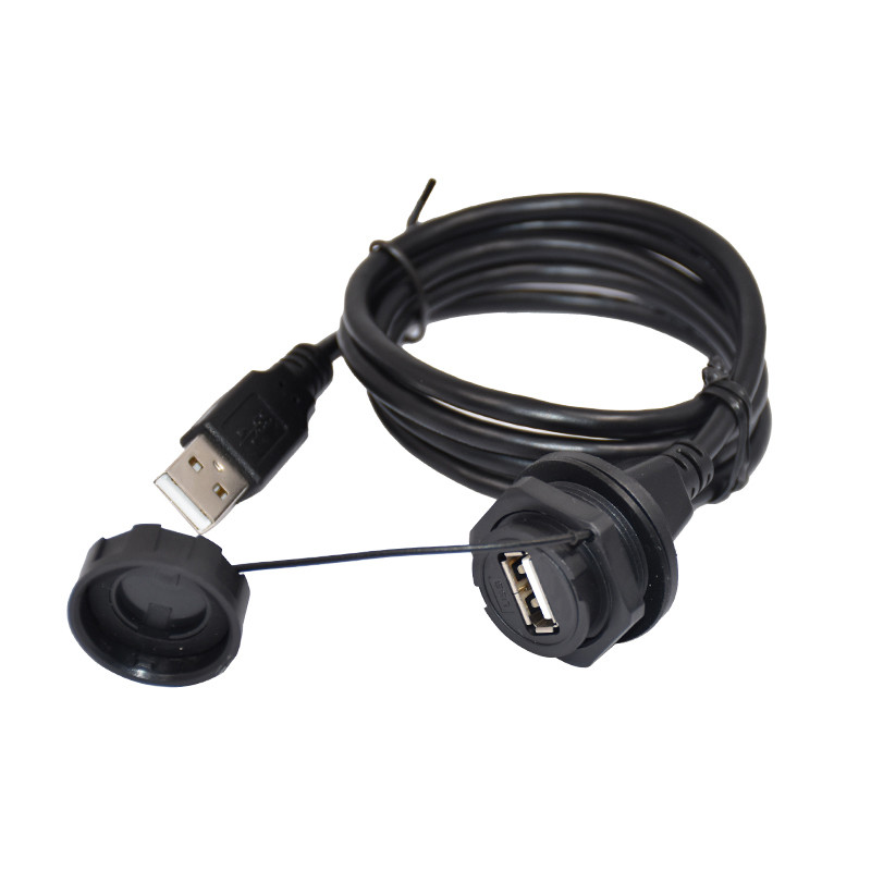 PA66 Housing Waterproof USB TYPE C Connector IP67 USB To Type C Connector