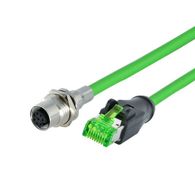 Ethernet shielded sensor cable 4 8 core wire male female coupler ...
