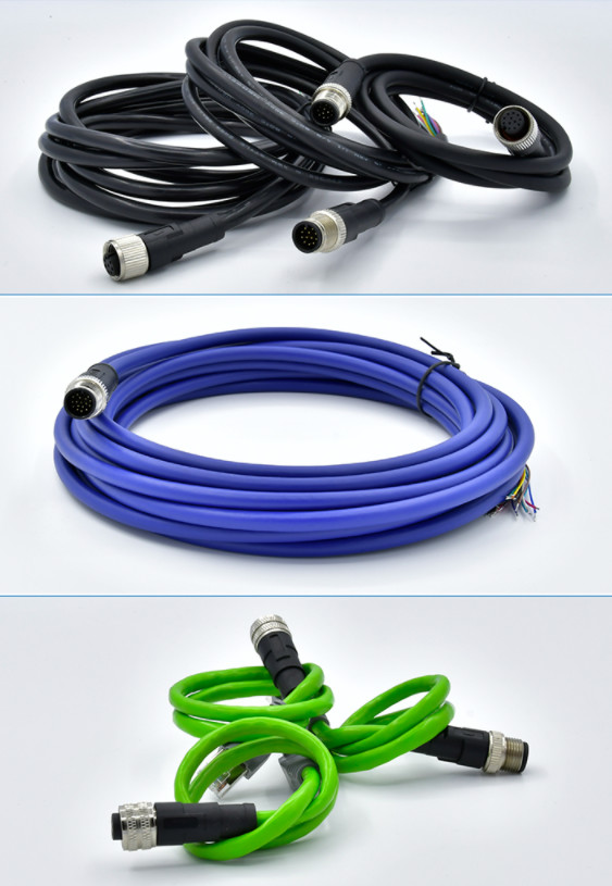 Rigoal PVC PUR M12 Waterproof Connector Male Female Battery Welding M12 ...