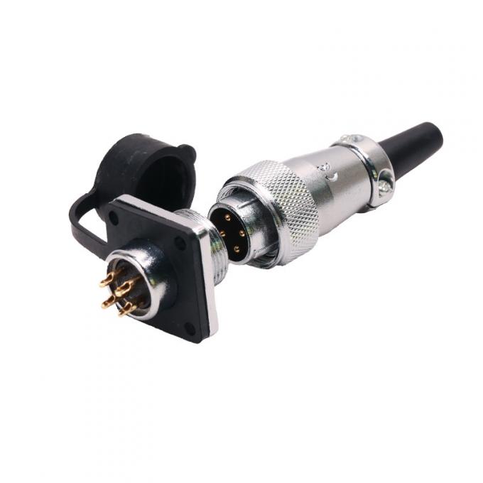 5A 4 Pin Circular Connector Male