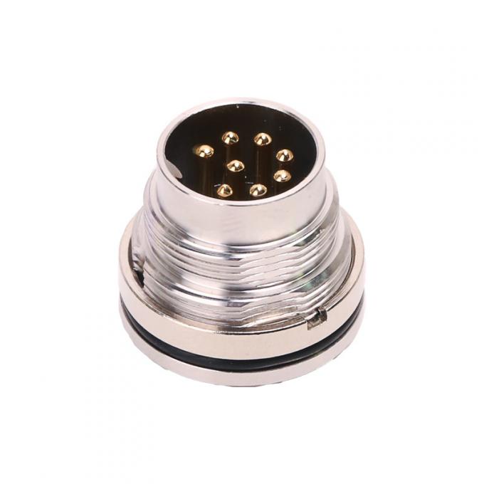 3 Pin Waterproof Electrical Connectors , Circular Panel Mount 5 Pin ...